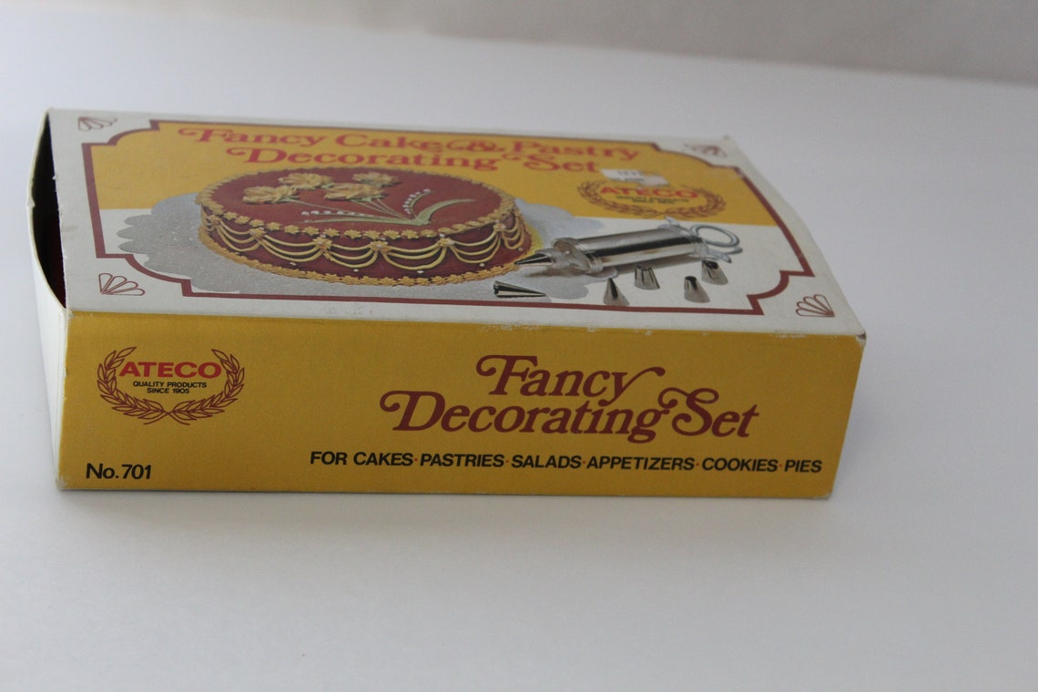 Ateco Fancy Cake and Pastry Decorating Set No. 701 - Etsy
