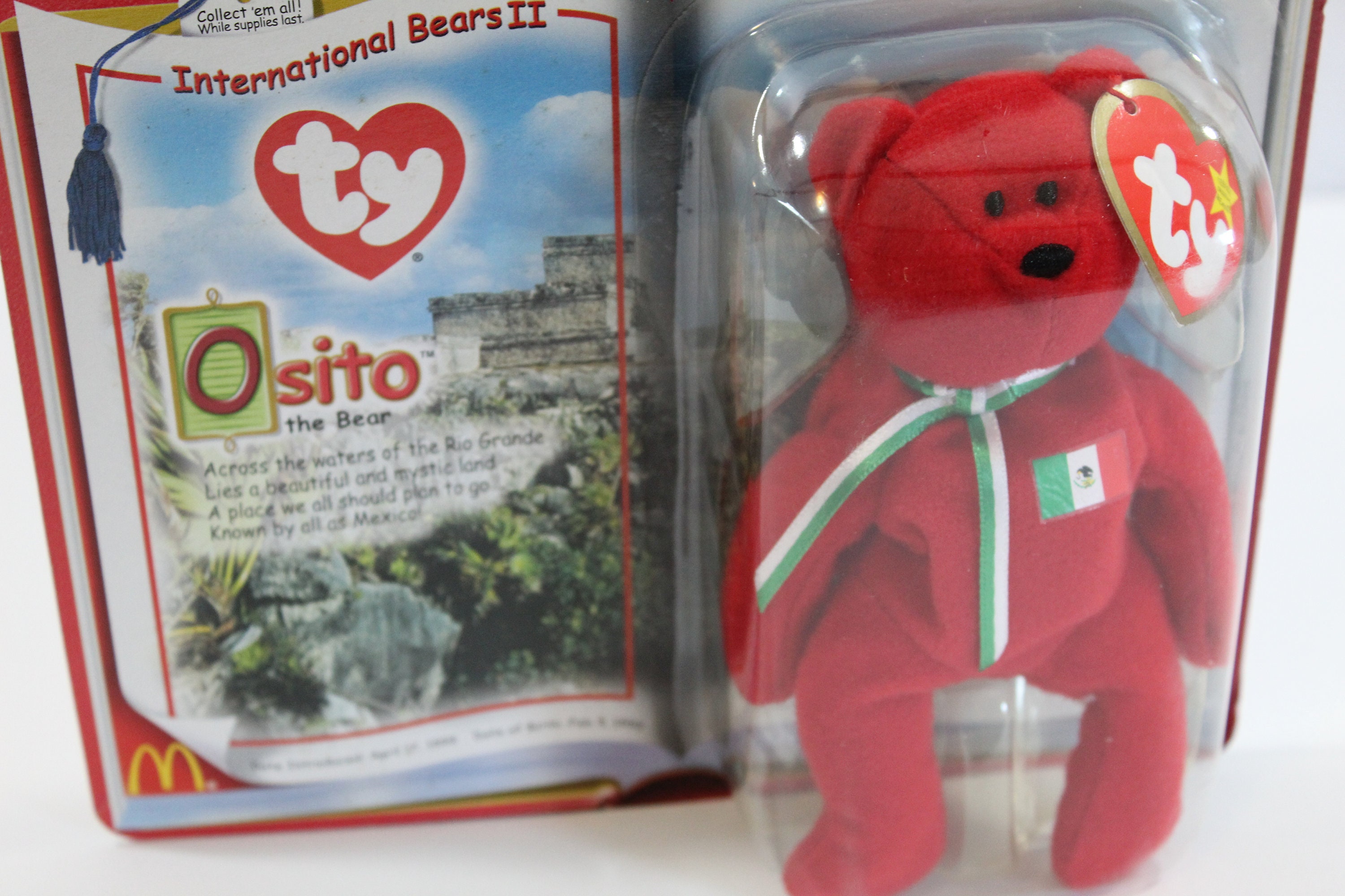 Osito the Bear Retired TY Teenie Beanie, 2000 Mcdonald TY Teenie Beanie ...
