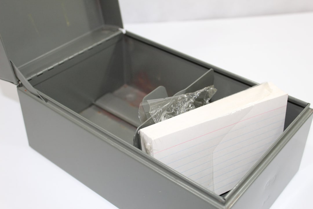 Vintage Globe-weis Steelmaster WS835 Steel Index File Card Cabinet ...