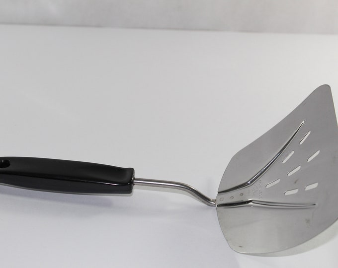 Foley Stainless Steel Wide Slotted Turner Lifter Curved Spatula MPLS - Etsy