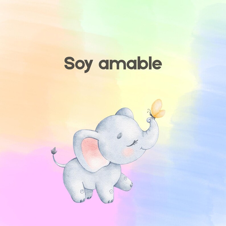 Set De Afirmaciones Positivas Para Niños | 13 Tarjetas Digitales Para ...