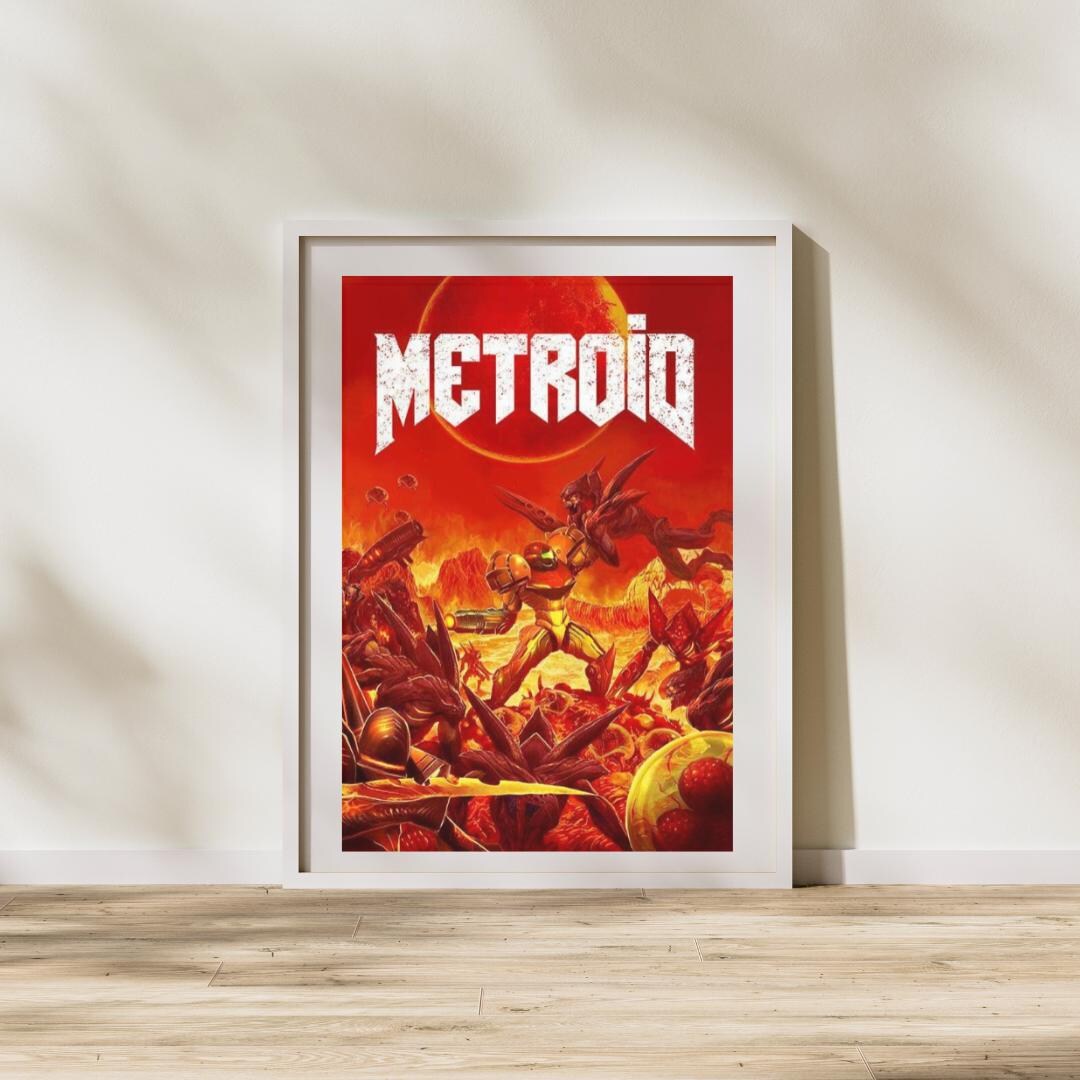 Metroid Poster: Retro Sci-fi Game Art - Samus Aran Print - Etsy