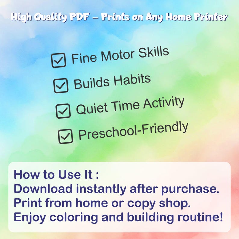 Morning Routine Visual Schedule for Kids – Autism & ADHD Printable ...