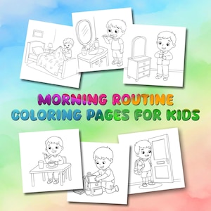 Morning Routine Visual Schedule for Kids – Autism & ADHD Printable ...