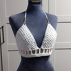 Macrame Top, Bralette - Summer Bestseller - Boho Chic - Hippie - Bridal ...