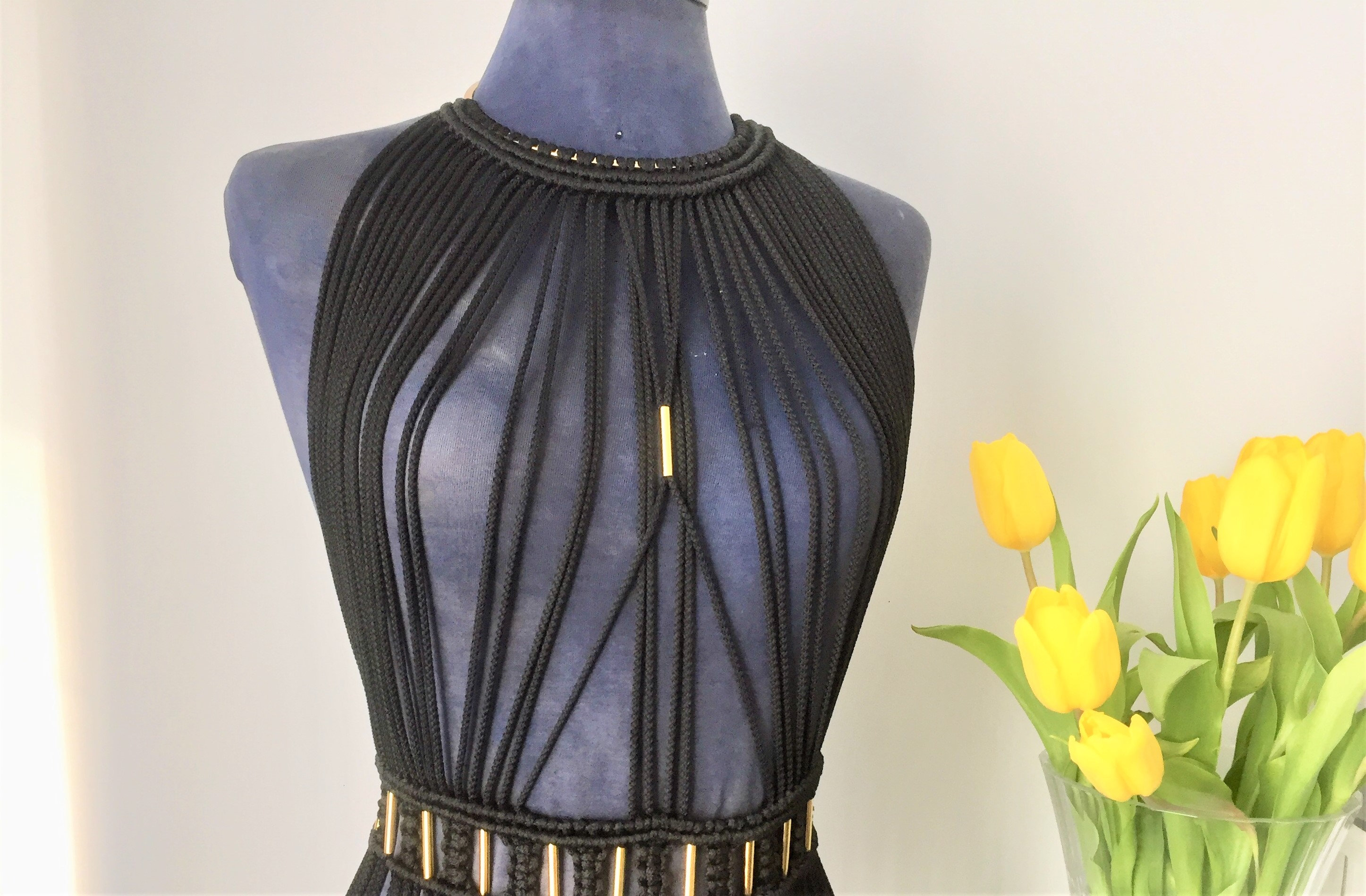 Macrame Top Sleeveless Top Boho Chic Hippie Bridal | Etsy