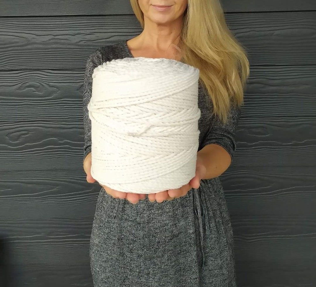 1.5 Kg Cotton Rope (410 Metres) - 3 Mm Diameter, Twisted Cord for ...