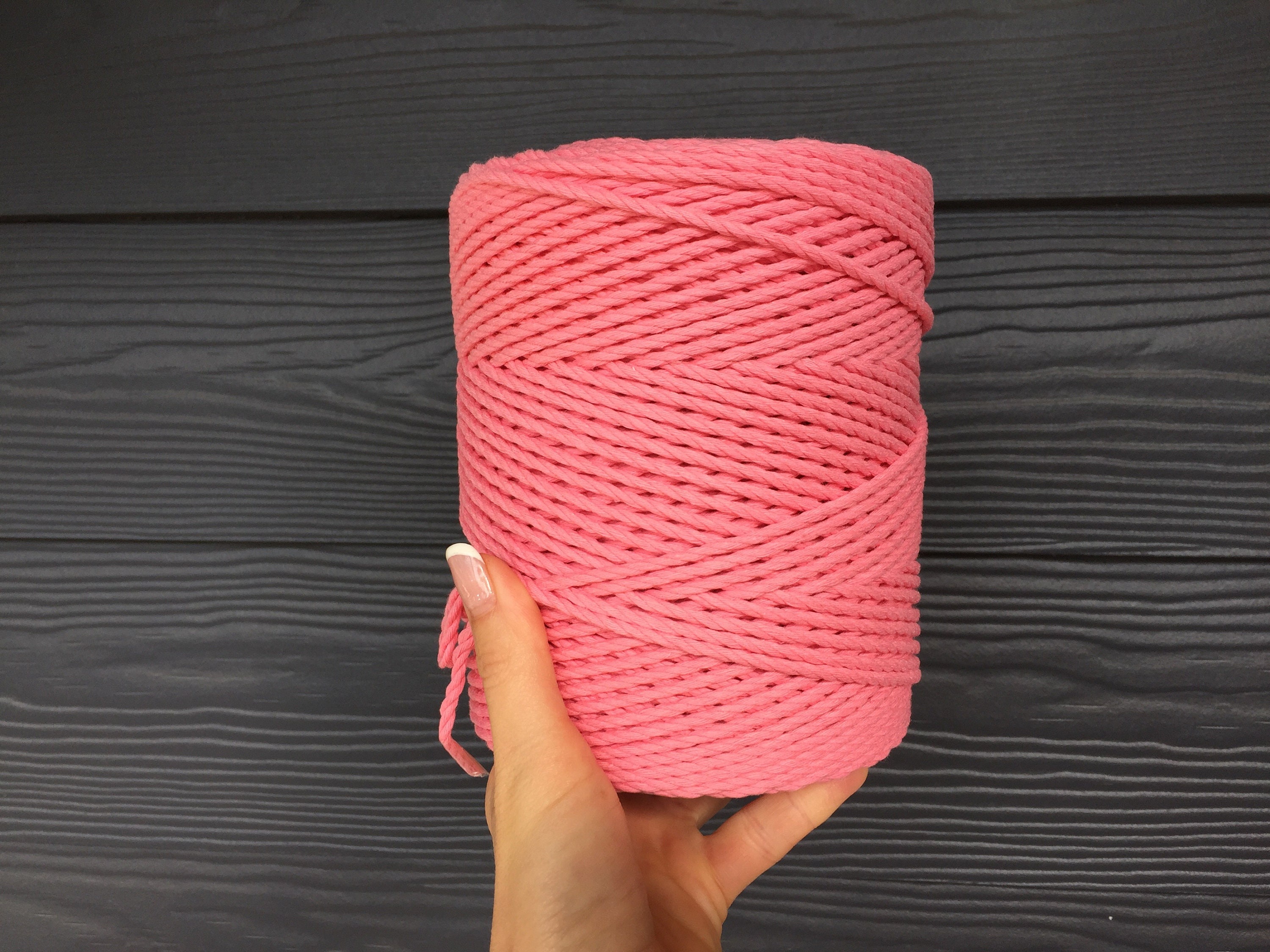 1 kg cotton rope 260 metres 3 mm diameter twisted Cord | Etsy