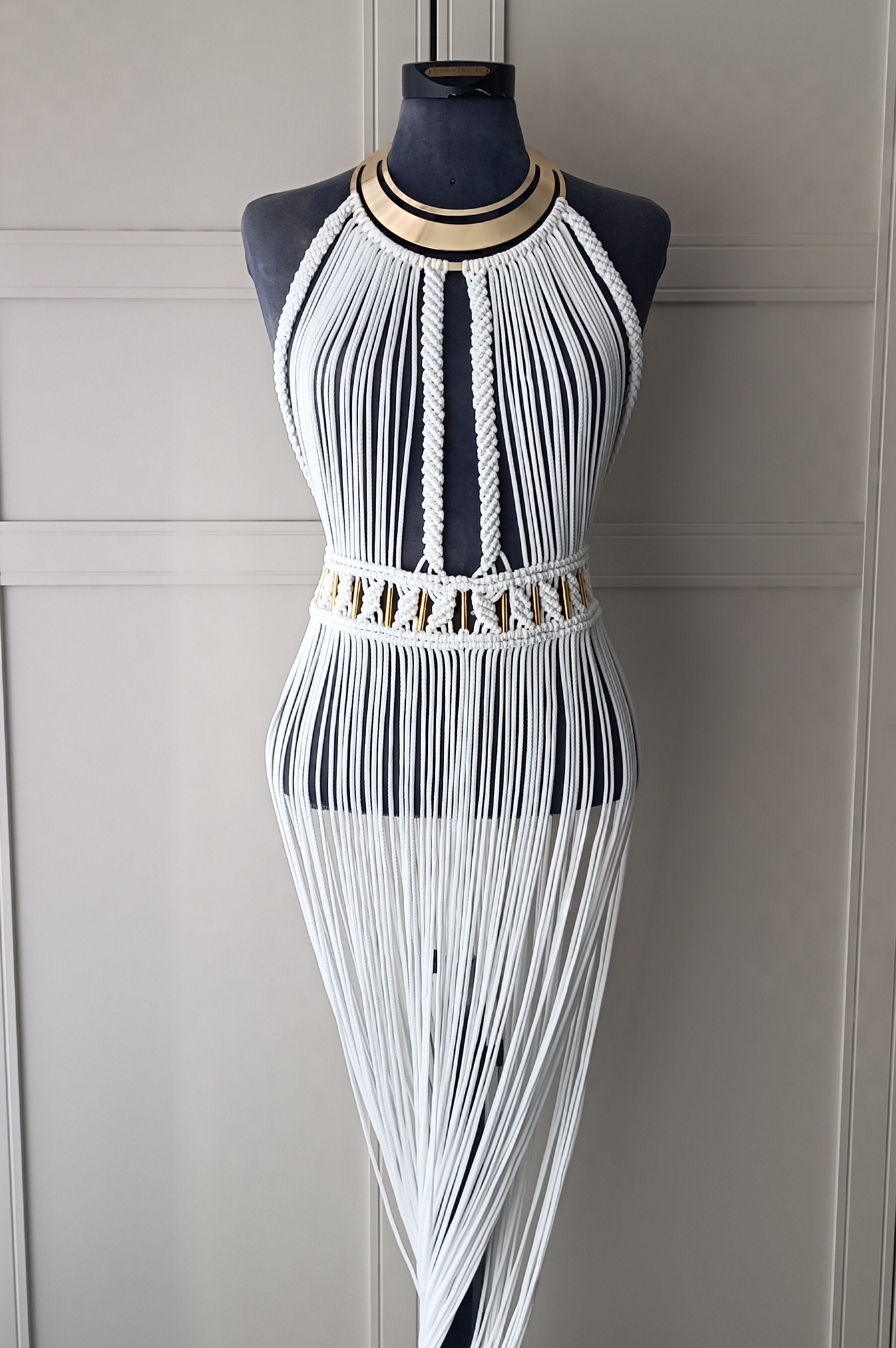 Macrame Dress Teja, Festival Clothing, Resort Fashion, Beach Wedding - Etsy