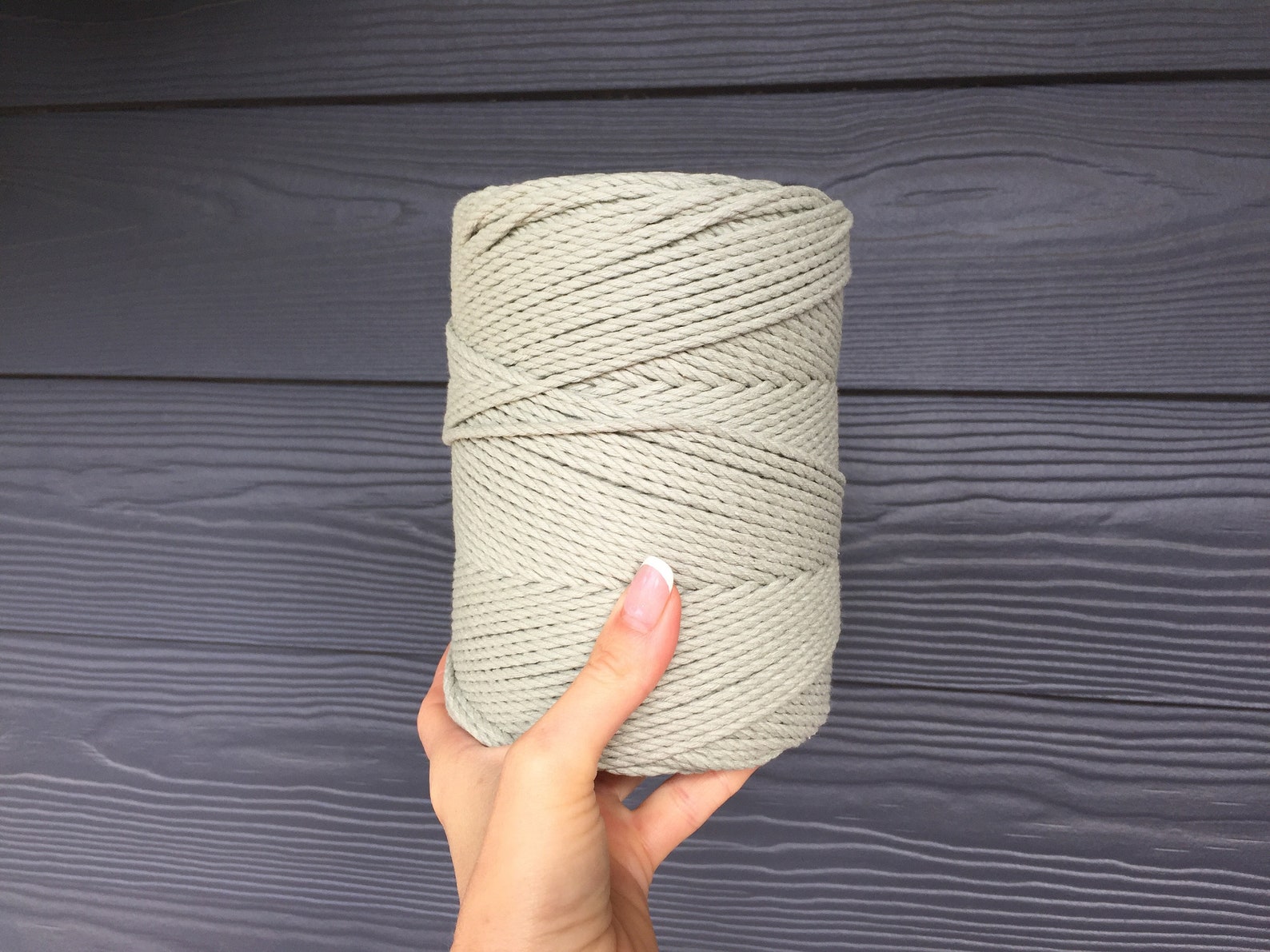 1 Kg Cotton Rope 260 Metres 3 Mm Diameter Twisted Cord | Etsy