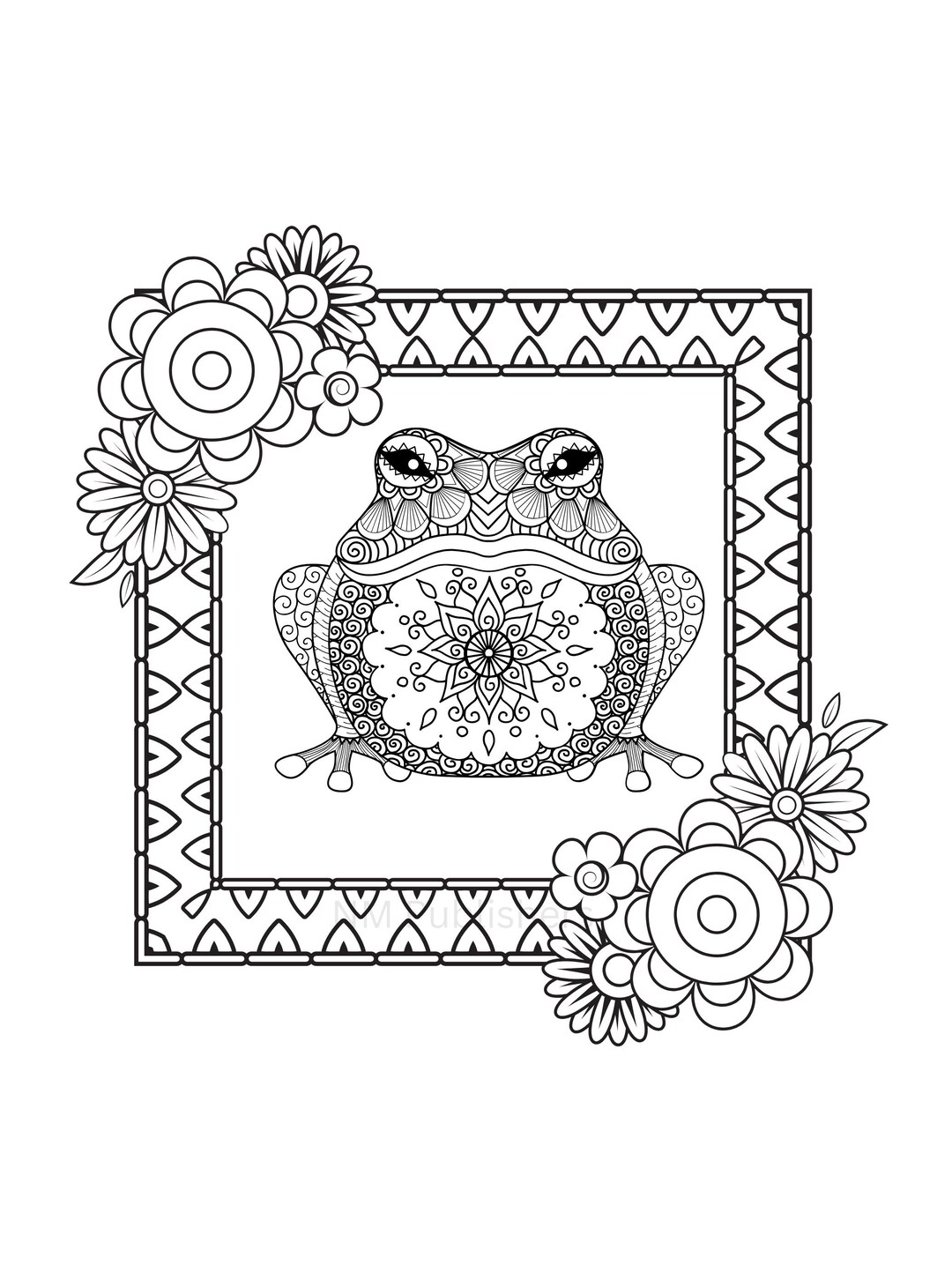 Animals and Mandala Coloring Pages, Fun Relaxation (digital Download ...