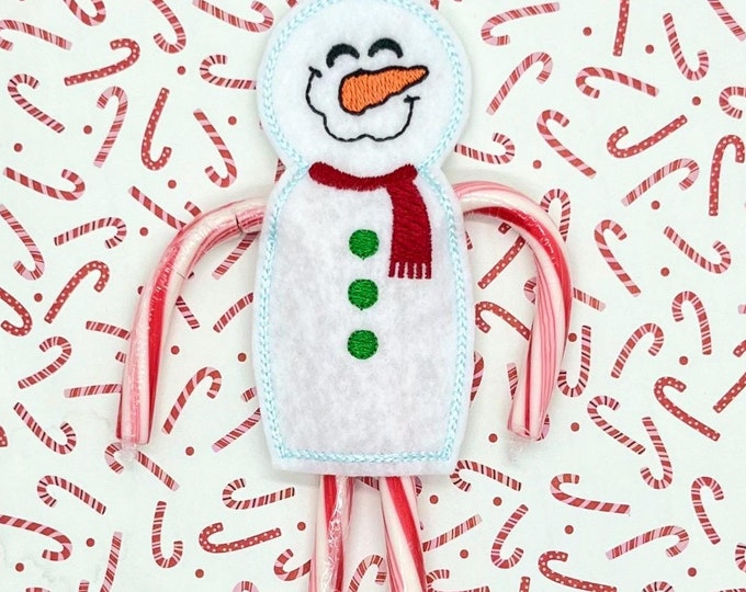 Snowman Candy Cane Holders/set of Two - Etsy