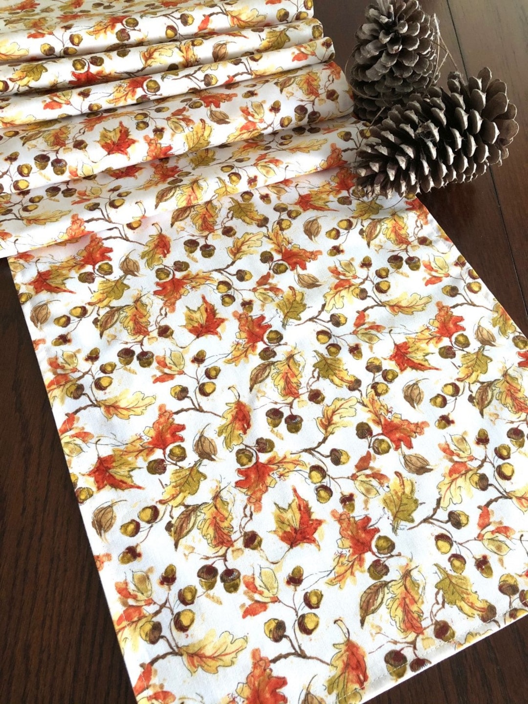 Fall Table Runner, Autumn Leaves Table Runner, 13x72 Table Runner ...