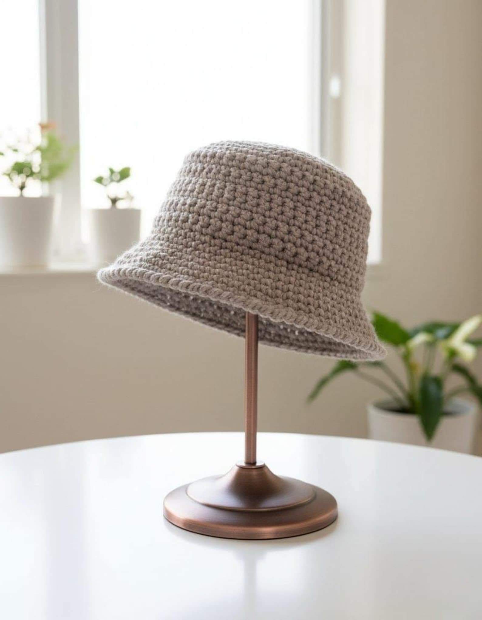 Wool Cloche Hat Crochet Pattern PDF | Step-by-step Tutorial | Hand ...