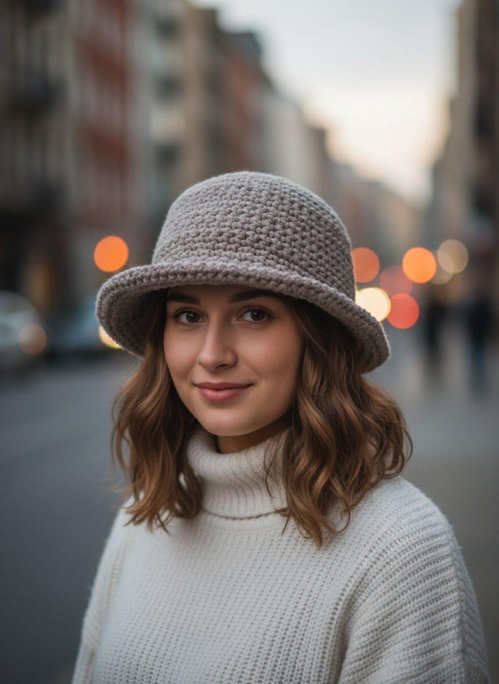 Wool Cloche Hat Crochet Pattern PDF | Step-by-step Tutorial | Hand ...