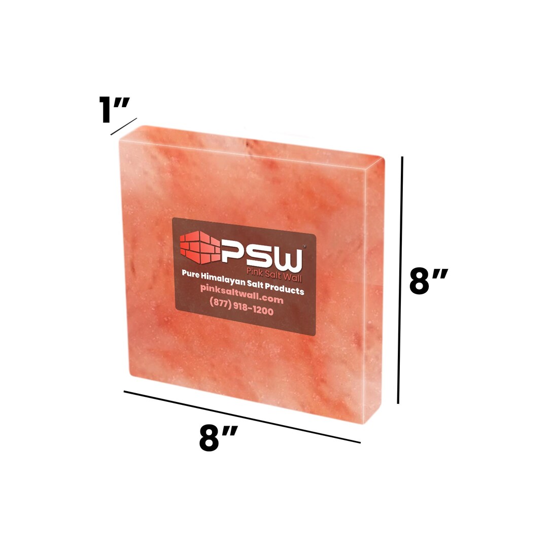9 Himalayan Salt Tiles 8x8x1 for 4 Sq Ft Pink Salt Wall Panel in Your ...