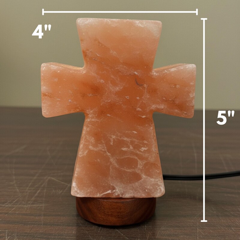 Himalayan Salt Cross Salt Lamp - Etsy