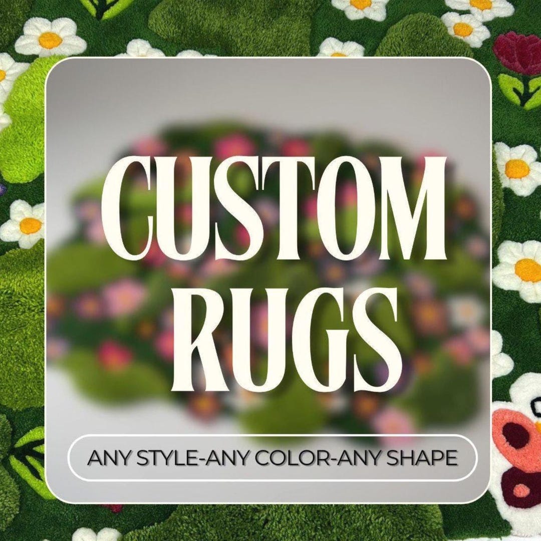 Custom Tufted Rug, Personalized Area Rug Design - Etsy