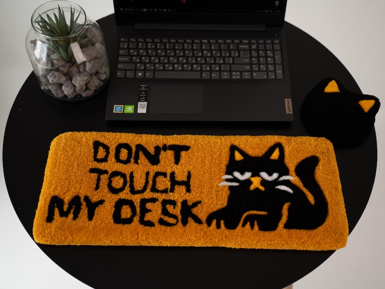 Hand-tufted Keyboard Wrist Rest Rug | Custom Desk Mat - Etsy