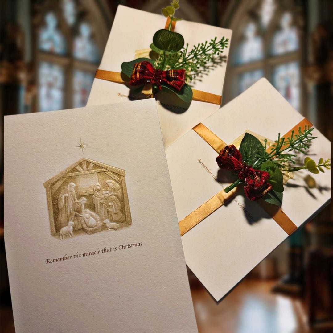 Nativity Christmas Card Sets Ready-to-gift Religious Holiday Cards ...