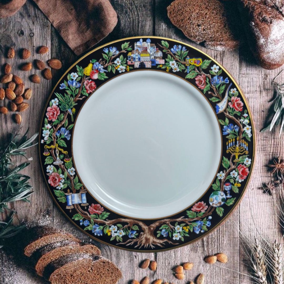 Vintage Woodmere China Tree of Life Plate – Judaica Decorative ...