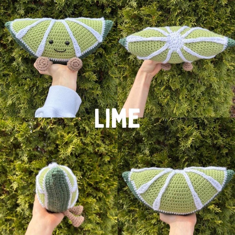 Amuseable Lime and Watermelon Crochet Pattern - Jellycat Inspired ...
