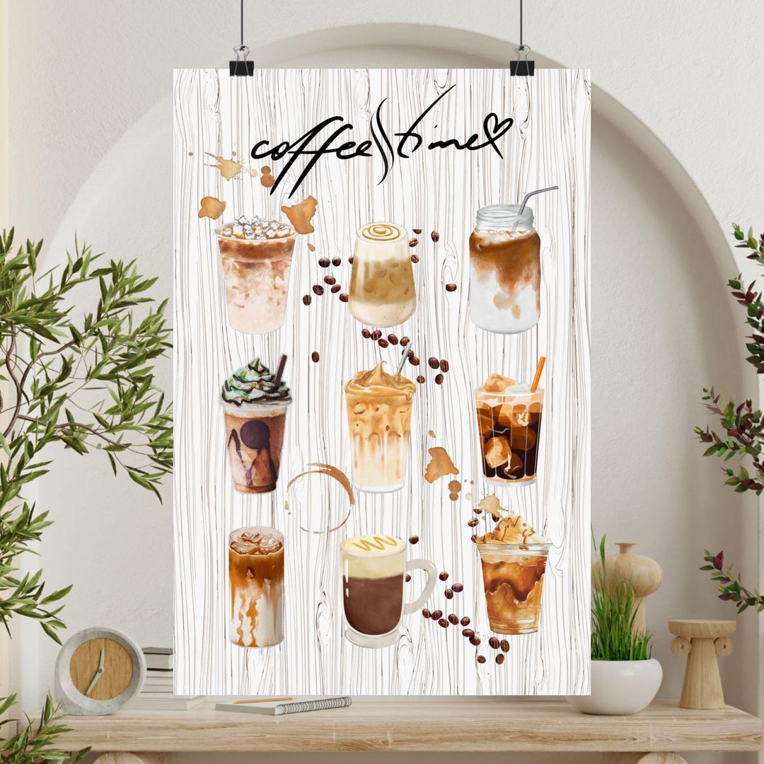 Coffee Art Print: Motivational Kitchen Decor, Coffee Lovers Gift - Etsy