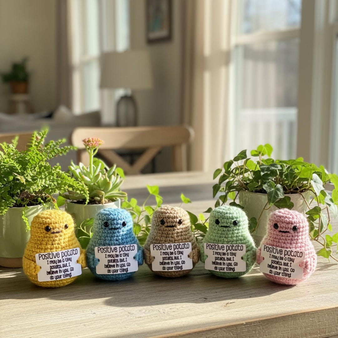 Patron de patate positive au crochet PDF - Peluche Amigurumi avec ...