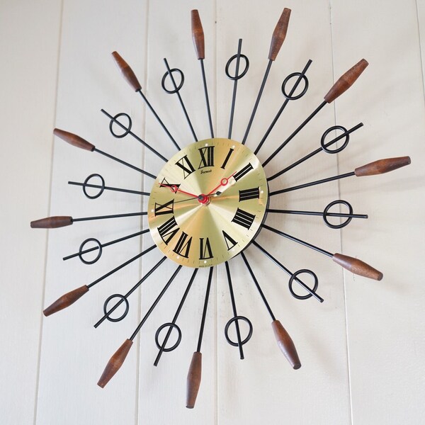 Sunburst Clock - Etsy