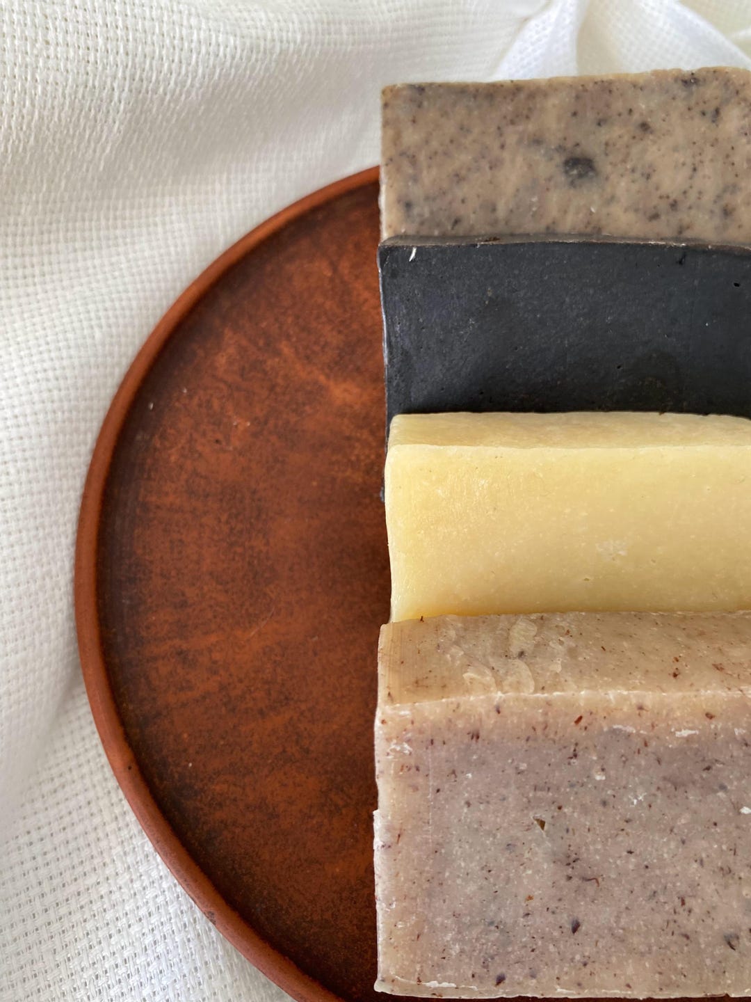 Handmade Soap Gift Set: Natural Birch Tar, Pine, Coffee Scrub & Shaving ...