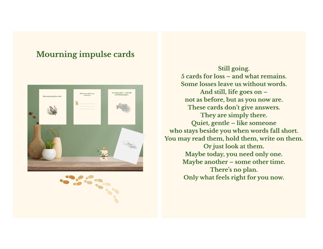 Printable Sympathy Cards – Mourning Impulse Set Vol. 1 – 5 Gentle Cards ...
