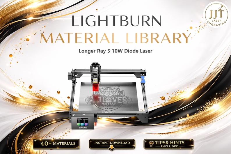 Lightburn Material Library for Longer RAY5 10W Diode Laser ...