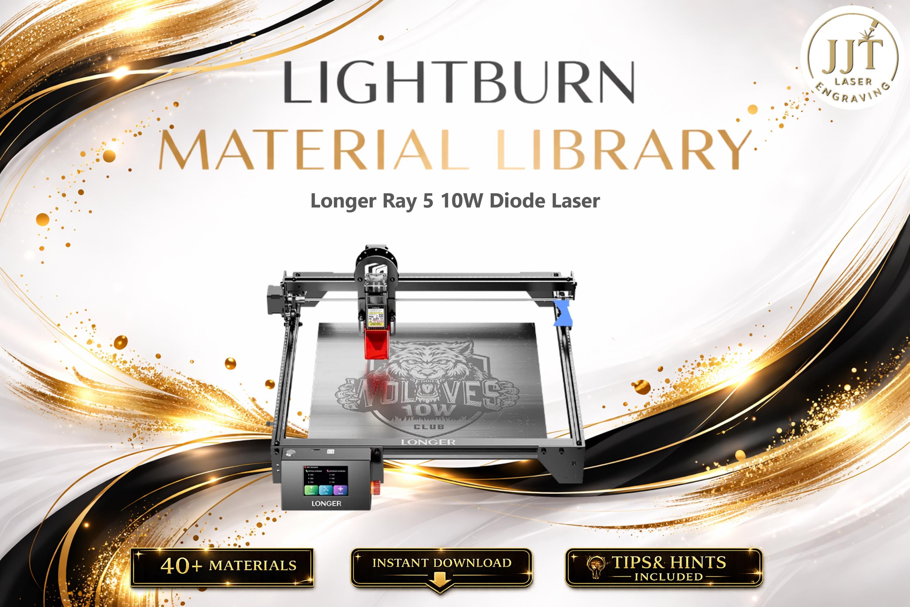 Lightburn Material Library for Longer RAY5 10W Diode Laser ...