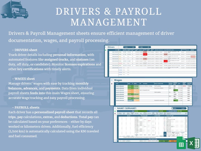 All-in-one Transport Management System - Google Spreadsheet (metric) - Etsy