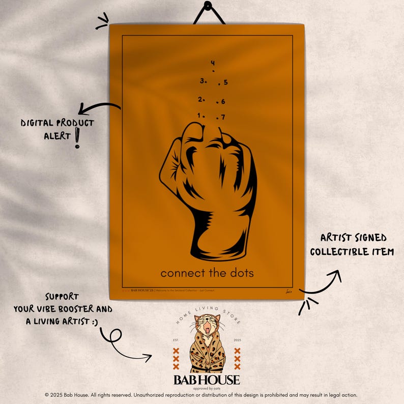 Middle Finger Poster - Connect the Dots - Funny Wall Art - Offensive ...