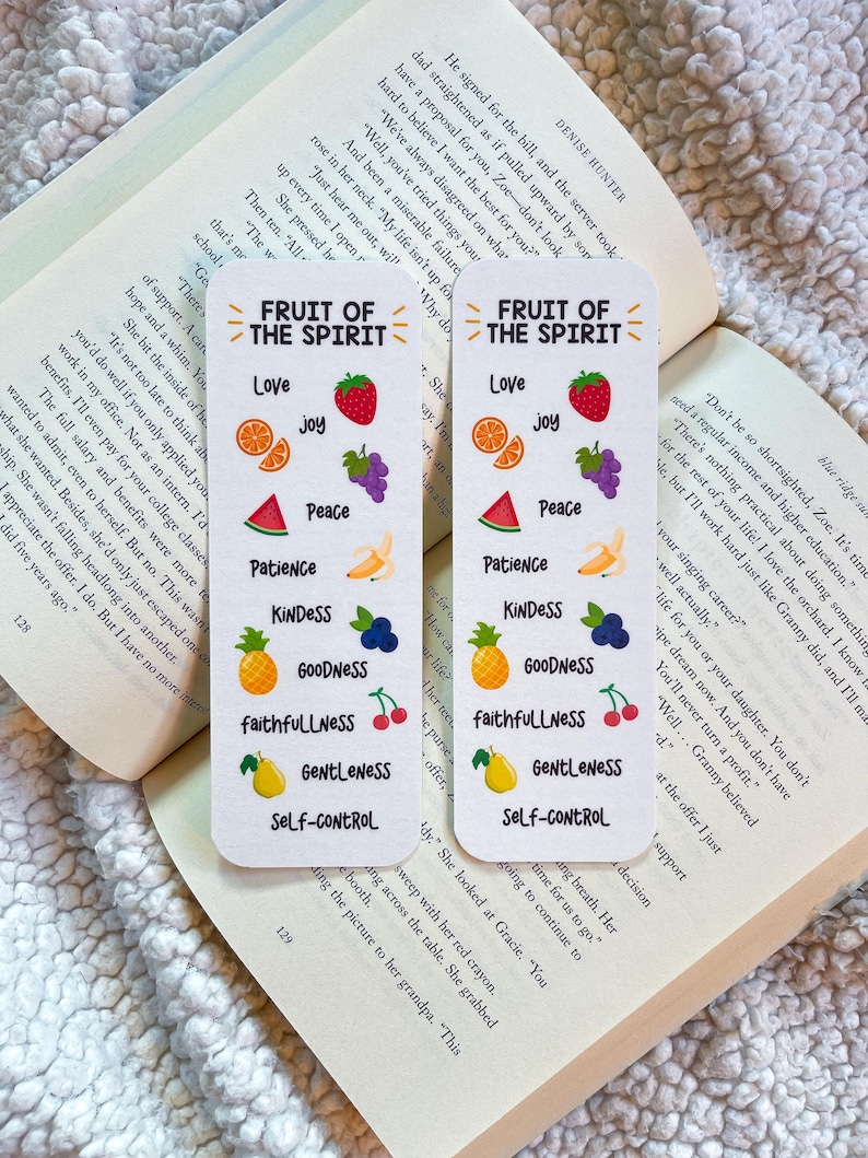 Fruit of the Spirit Bookmark, Bible Verse Bookmark, Bible Bookmark ...