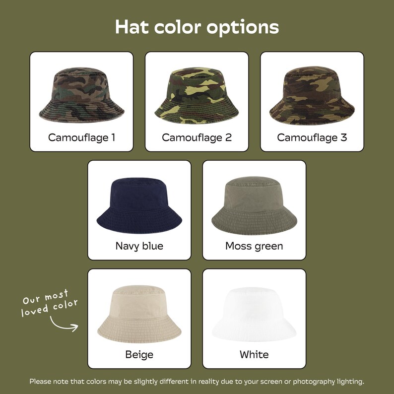 Custom Embroidered Bucket Hat: Personalized Text, Summer Beach Hat - Etsy