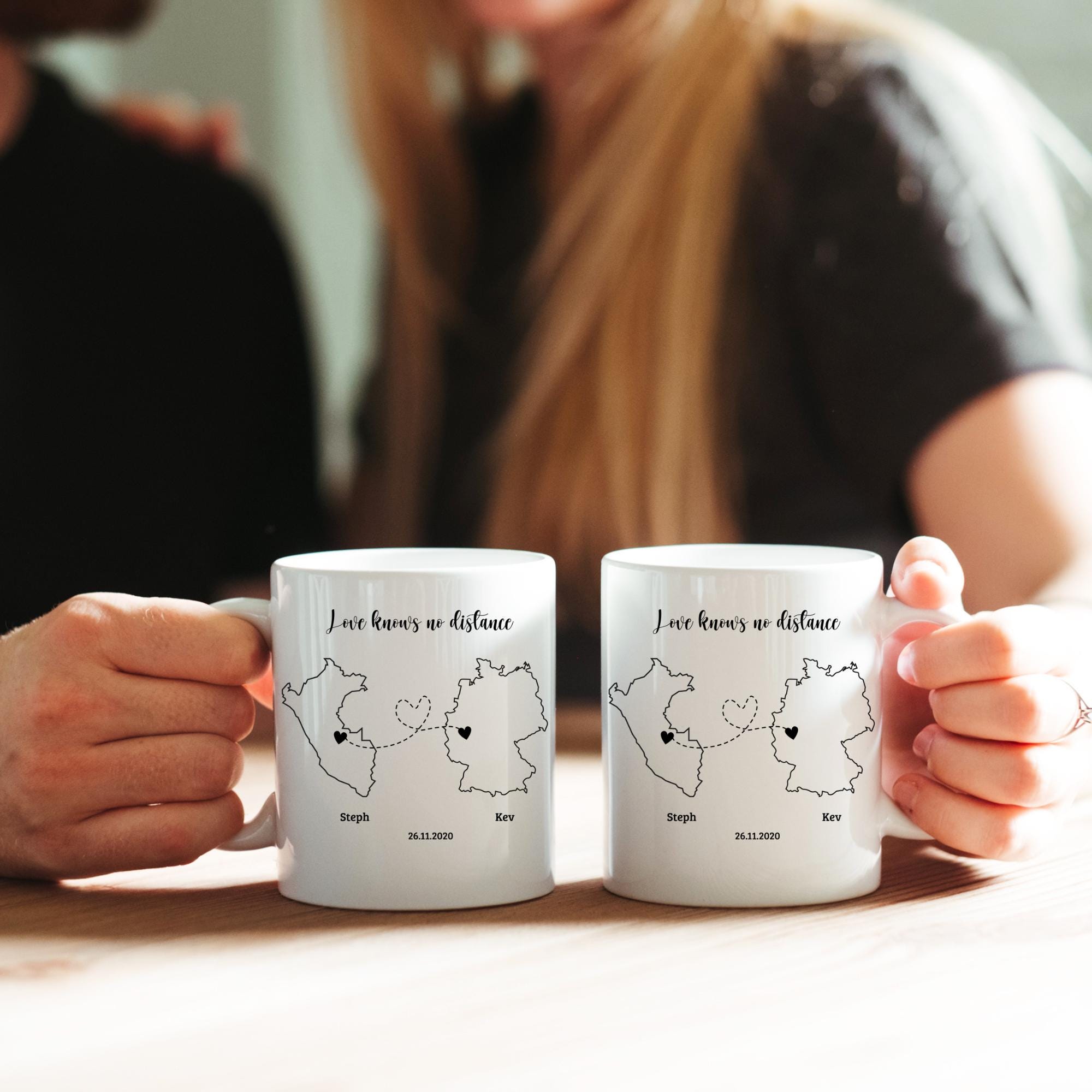 Personalized Love Map Mug,coffee Lover Gift,personalized Long Distance ...
