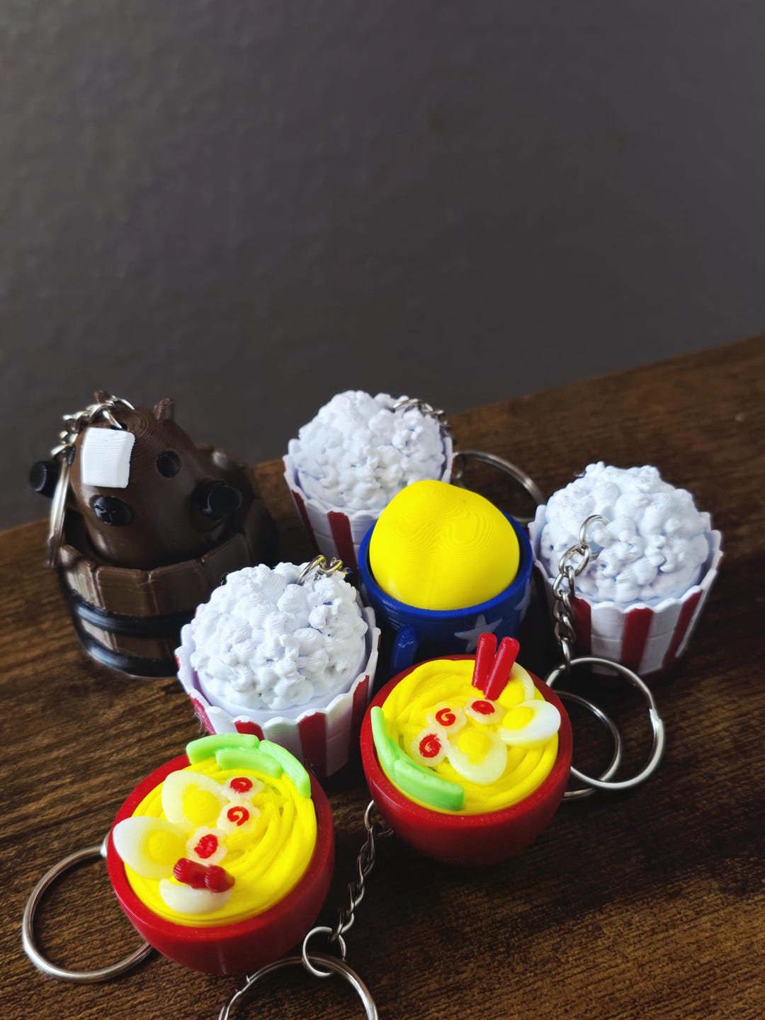 Cute Fidget Clicker Keychain, Kawaii Stress Relief Toy, Pocket-sized ...