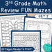 3rd Grade Math Review - Math Mazes for Kids - Math Maze Puzzle ...