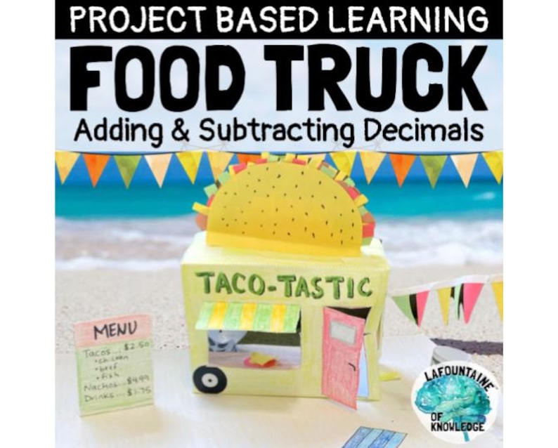 Food Truck Challenge Math Project Based Learning Activity With Decimals ...