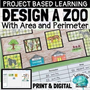 Area and Perimeter Design a Zoo Challenge Math Project Based Learning ...