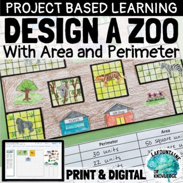 4 Area Worksheet - Etsy