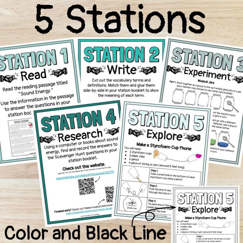 Sound Energy Science Stations With Two Sound Experiments - Etsy