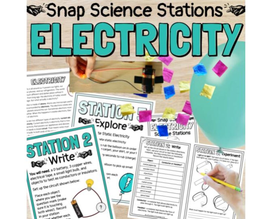 Electricity Science Stations Electrical Circuits and Static Electricity ...