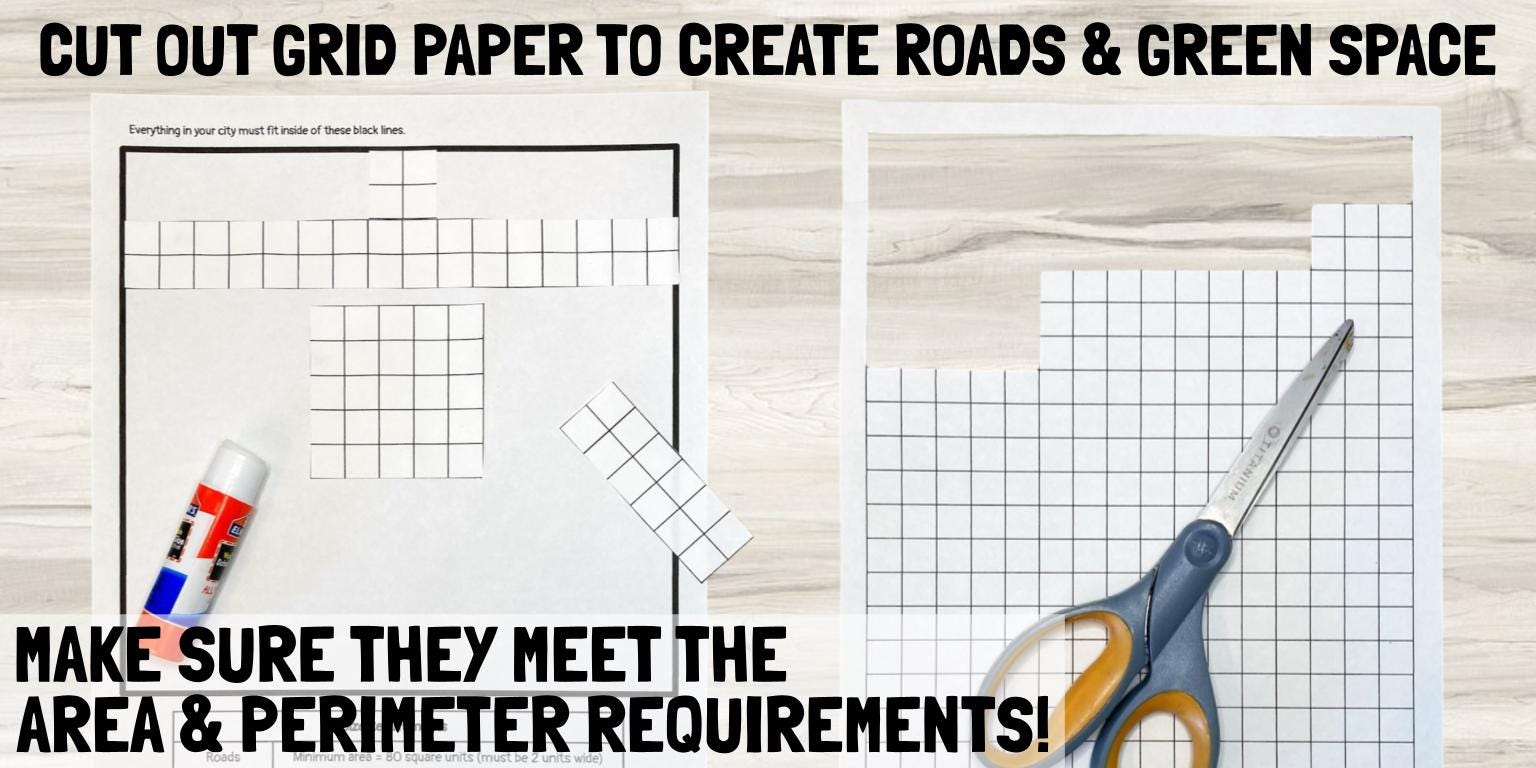 Area, Perimeter, and Volume Design a City Challenge Math Project Based ...