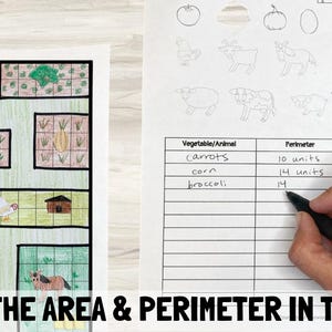 Area and Perimeter Design a Farm Challenge Math Project Based Learning ...