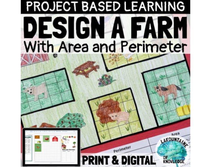 Area and Perimeter Design a Zoo Challenge Math Project Based Learning ...