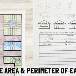 Area and Perimeter Design a Zoo Challenge Math Project Based Learning ...