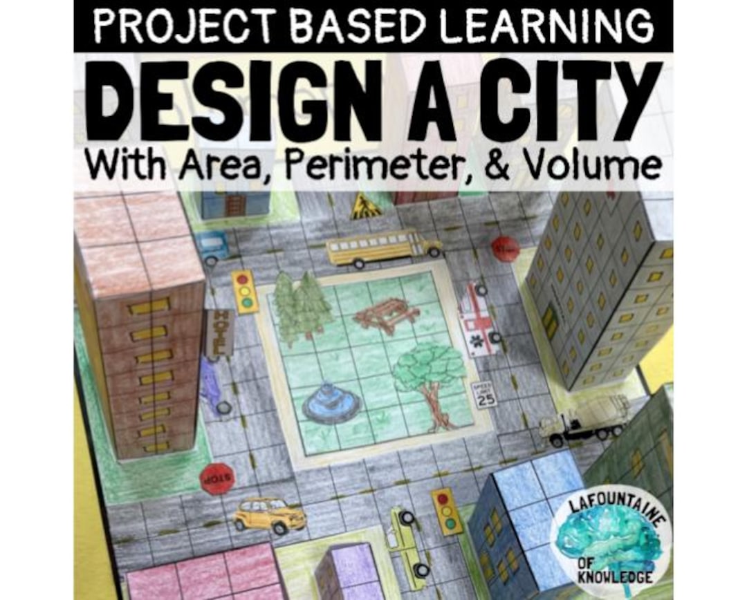 Area, Perimeter, and Volume Design a City Challenge Math Project Based ...